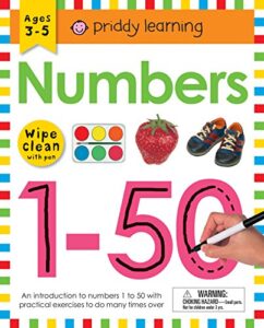 wipe clean workbook: numbers 1-50: ages 3-5; wipe-clean with pen (wipe clean learning books)