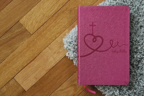 NIV, Bible for Kids, Leathersoft, Pink, Red Letter, Comfort Print: Thinline Edition