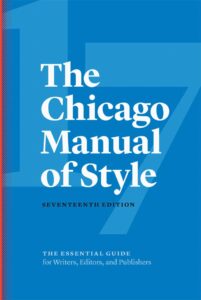 the chicago manual of style, 17th edition