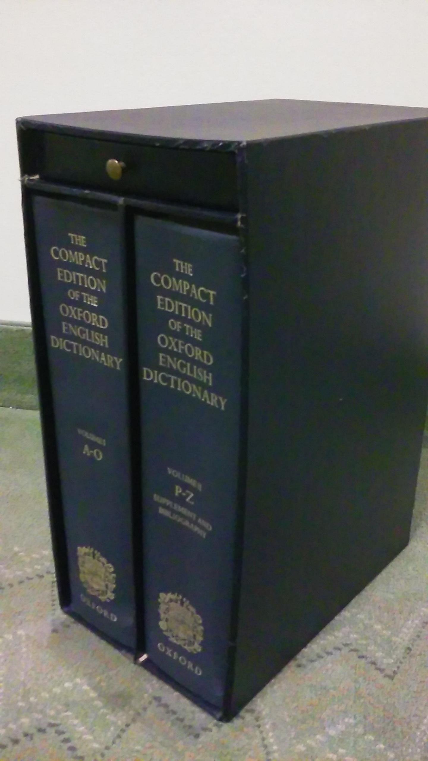 The Compact Edition of the Oxford English Dictionary (2 Volume Set)