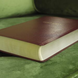 NIV, Reference Bible, Giant Print, Leather-Look, Burgundy, Red Letter, Comfort Print