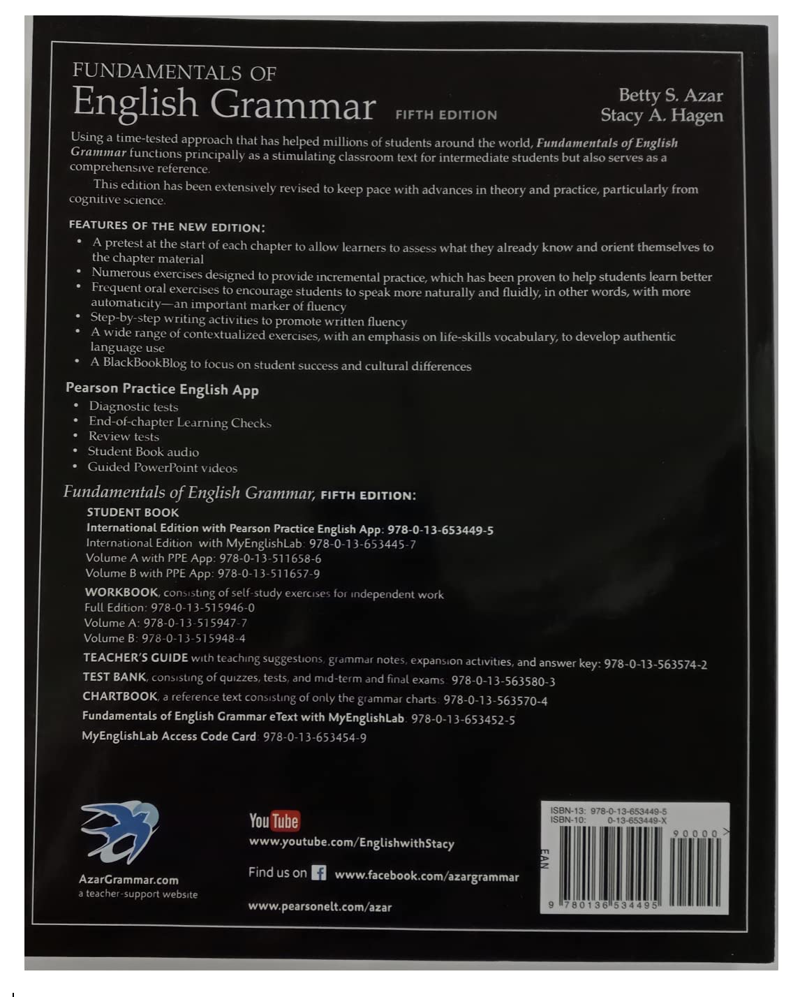 Fundamentals of English Grammar SB/App International Edition