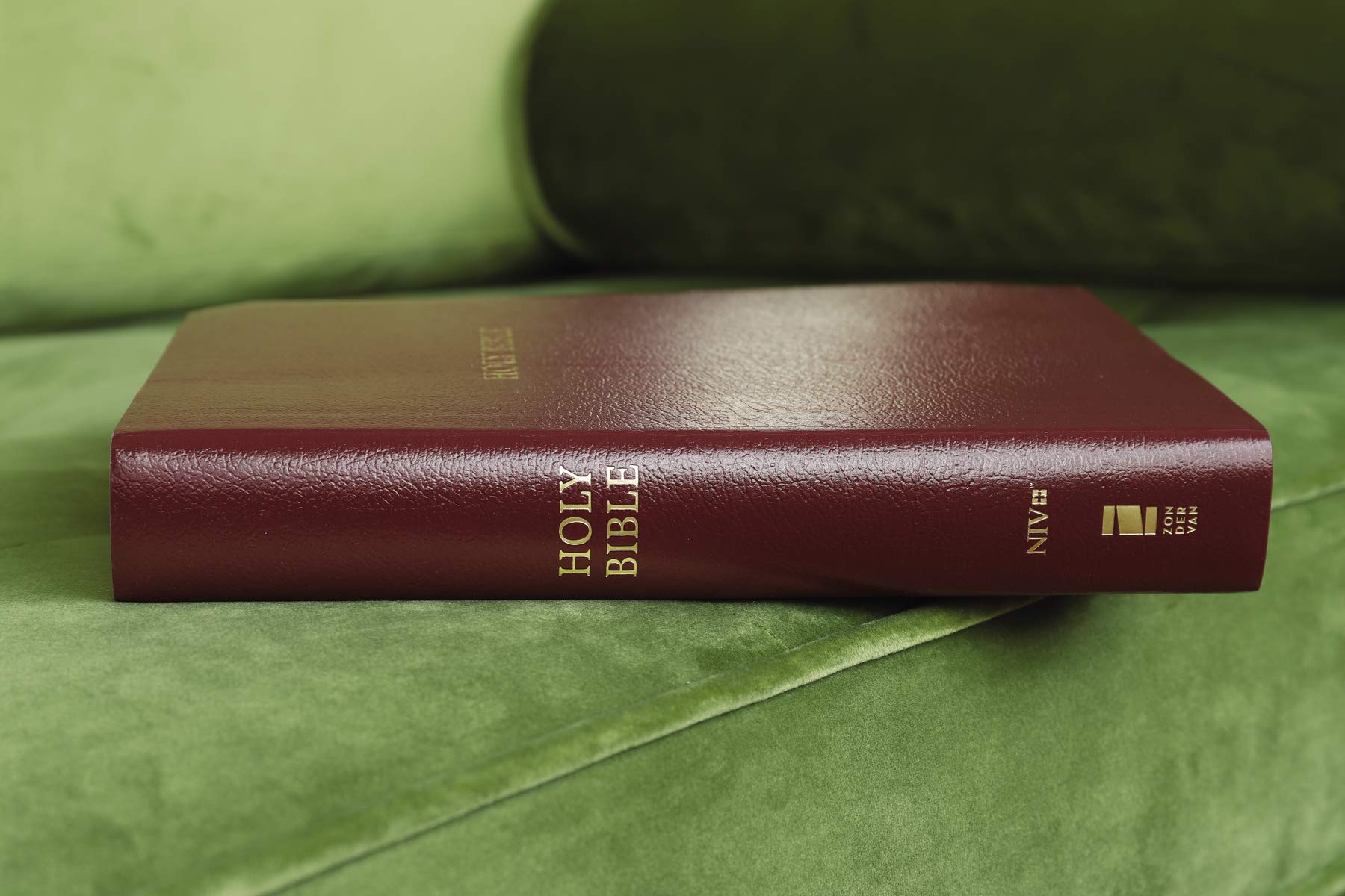 NIV, Reference Bible, Giant Print, Leather-Look, Burgundy, Red Letter, Comfort Print