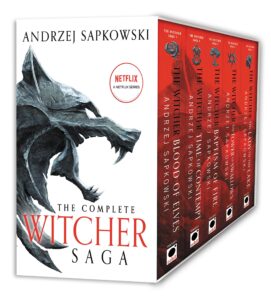 the witcher boxed set: blood of elves, the time of contempt, baptism of fire, the tower of swallows, the lady of the lake