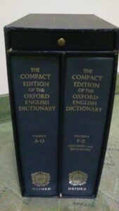 the compact edition of the oxford english dictionary (2 volume set)