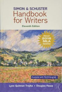 simon & schuster handbook for writers, mla update edition