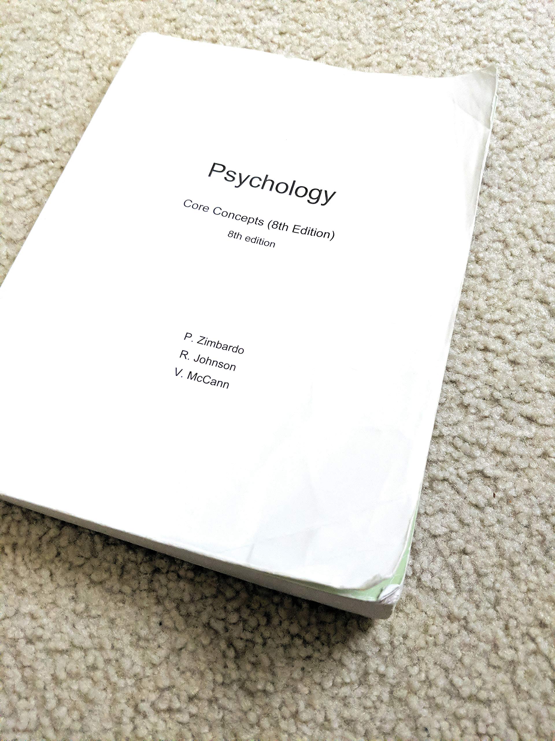 Psychology: Core Concepts -- Books a la Carte (8th Edition)