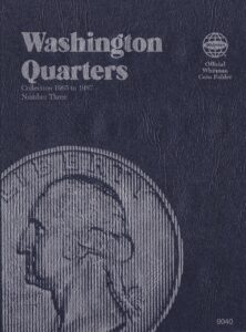 washington quarter folder 1965-1987 (official whitman coin folder)