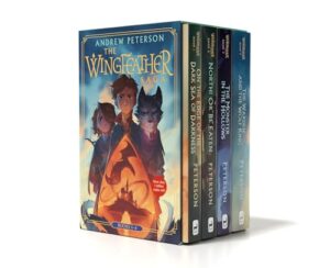 wingfeather saga boxed set: on the edge of the dark sea of darkness; north! or be eaten; the monster in the hollows; the warden and the wolf king (the wingfeather saga)