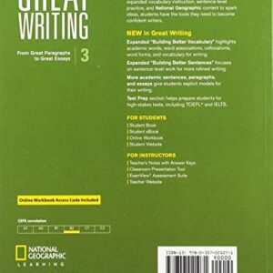 Great Writing 3: Student Book with Online Workbook