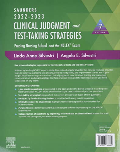 Saunders 2022-2023 Clinical Judgment and Test-Taking Strategies: Passing Nursing School and the NCLEX®