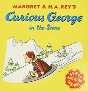 curious george in the snow: a winter and holiday book for kids