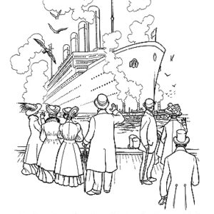 The Titanic Coloring Book (Dover World History Coloring Books)