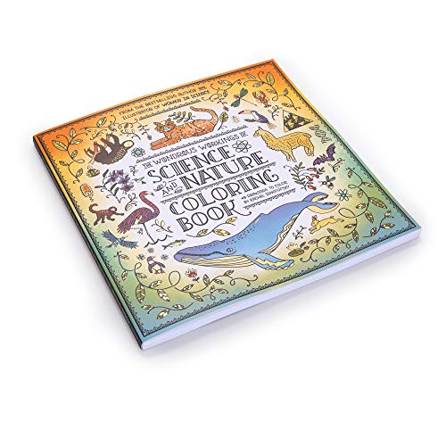 The Wondrous Workings of Science and Nature Coloring Book: 40 Line Drawings to Color