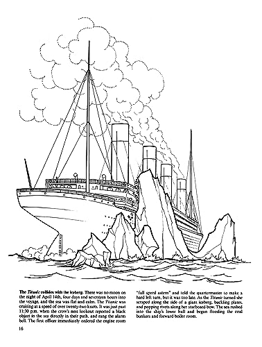 The Titanic Coloring Book (Dover World History Coloring Books)