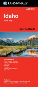 rand mcnally easy to read folded map: idaho state map