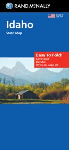 rand mcnally easy to fold: idaho state laminated map