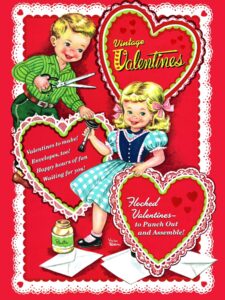 vintage valentines (press out book)