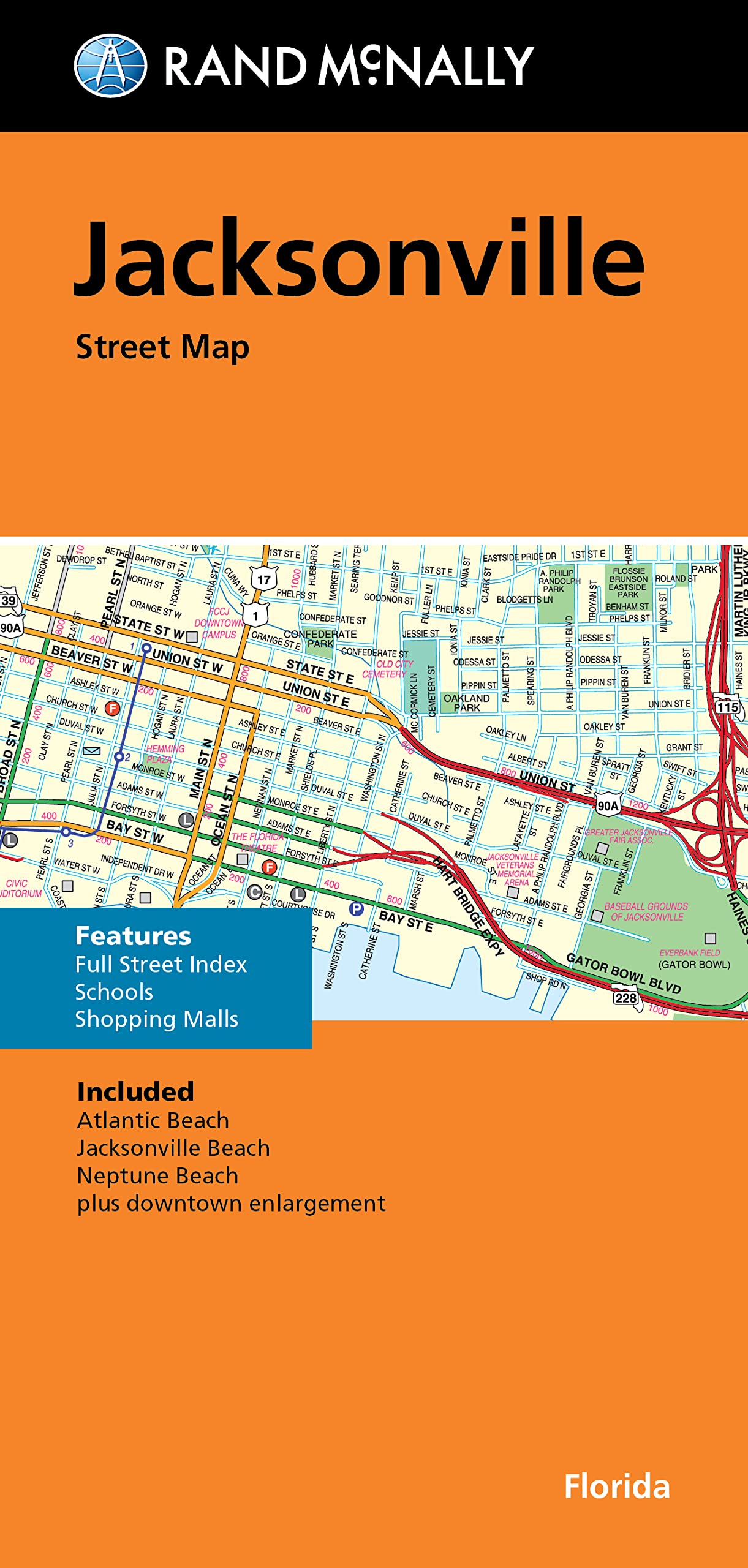 Rand McNally Folded Map: Jacksonville Street Map