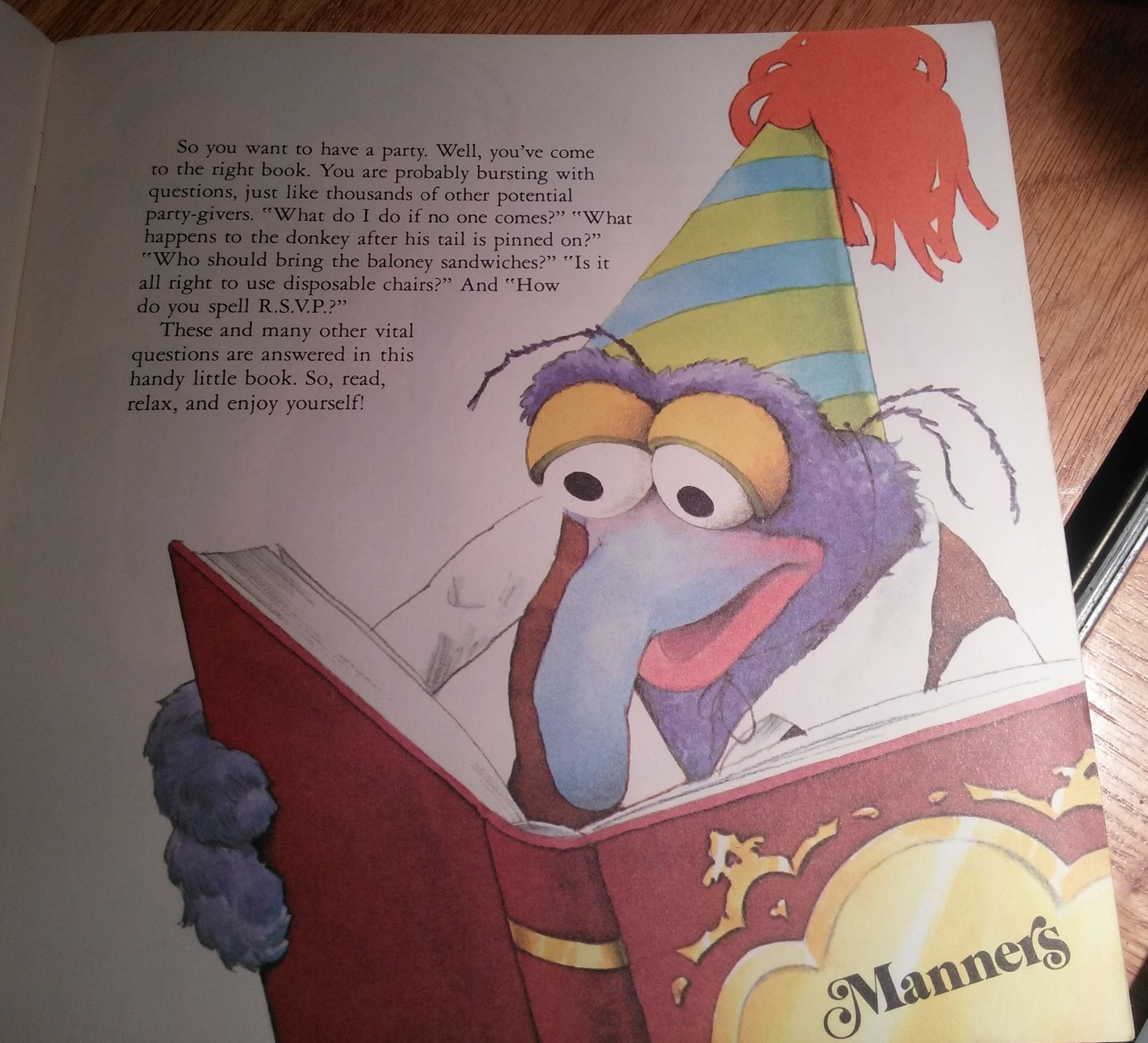 Muppet Manners: Or, the Night Gonzo Gave a Party : Starring Jim Henson's Muppets