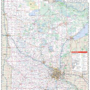 Rand McNally Easy to Read: Minnesota State Map