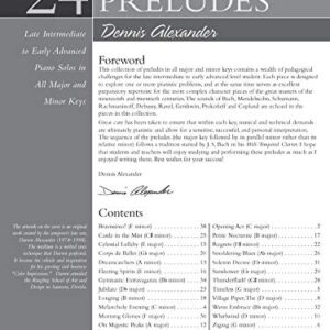 24 Character Preludes: Late Intermediate to Early Advanced Piano Solos in All Major and Minor Keys