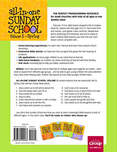 All-in-One Sunday School for Ages 4-12 (Volume 3): When you have kids of all ages in one classroom (Volume 3)