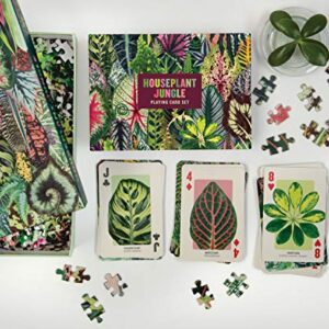 Galison Houseplant Jungle 1000 Piece Jigsaw Puzzle for Adults – Plant Jigsaw Puzzle with Mix of Succulents & Other Household Plants – Fun Indoor Activity, Multicolor