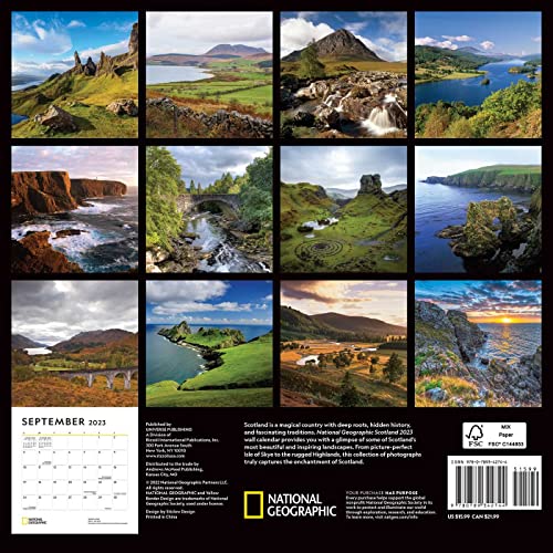 National Geographic: Scotland 2023 Wall Calendar