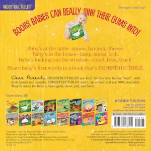 Indestructibles: Baby Babble: A Book of Baby's First Words: Chew Proof · Rip Proof · Nontoxic · 100% Washable (Book for Babies, Newborn Books, Safe to Chew)