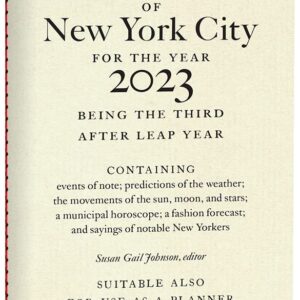 An Almanac of New York City for the Year 2023