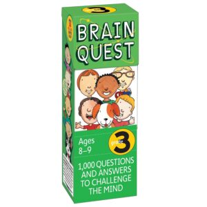 brain quest 3rd grade q&a cards: 1000 questions and answers to challenge the mind. curriculum-based! teacher-approved! (brain quest smart cards)