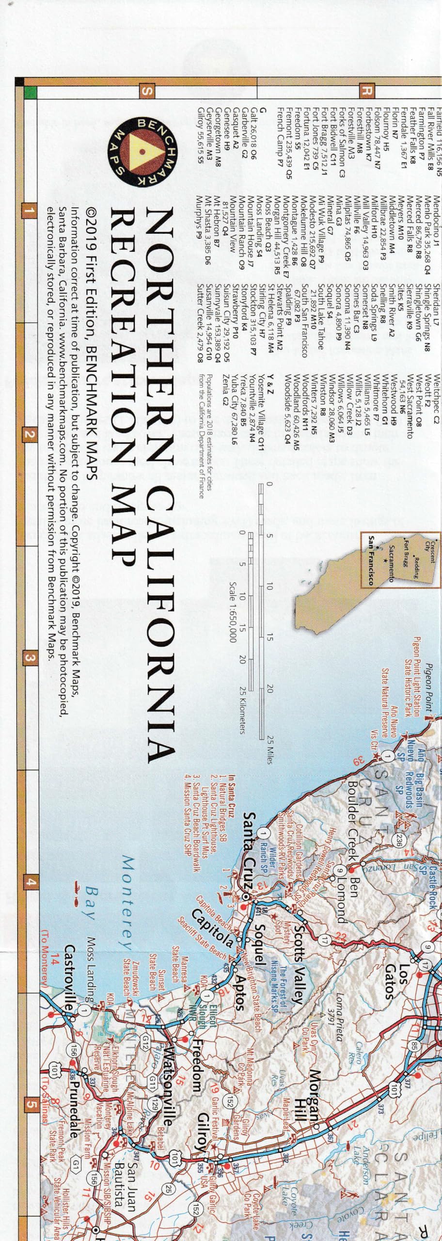 Northern California Recreation Map