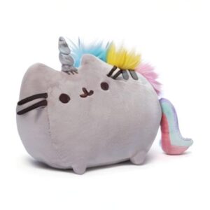 GUND Pusheen Pusheenicorn, Premium Plush Unicorn Cat Stuffed Animal, Rainbow, 13