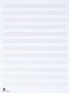 musipack 3 ring filler no. 1: 12-stave: passantino manuscript paper (passantino manuscript papers)