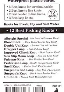 Pro-Knot Fishing Knots - Waterproof Knot Cards With 12 Best Fishing Knots | Easy To Follow Knot Tying Instructions | Fisherman Gift Idea