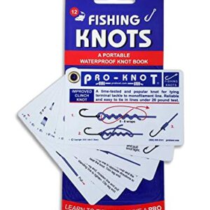 Pro-Knot Fishing Knots - Waterproof Knot Cards With 12 Best Fishing Knots | Easy To Follow Knot Tying Instructions | Fisherman Gift Idea