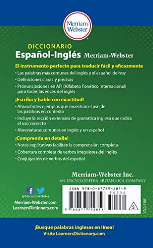 Diccionario Español-Inglés Merriam-Webster (Multilingual, English and Spanish Edition)