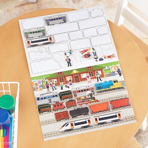 Melissa & Doug Reusable Sticker Pad: Vehicles - 165+ Reusable Stickers - FSC Certified