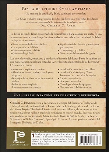 Biblia de estudio Ryrie ampliada (Spanish Edition)