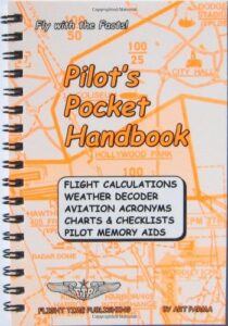 pilot's pocket handbook: flight calculations, weather decoder, aviation acronyms, charts and checklists, pilot memory aids