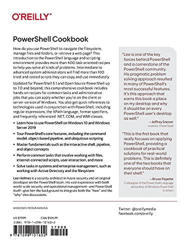 PowerShell Cookbook: Your Complete Guide to Scripting the Ubiquitous Object-Based Shell