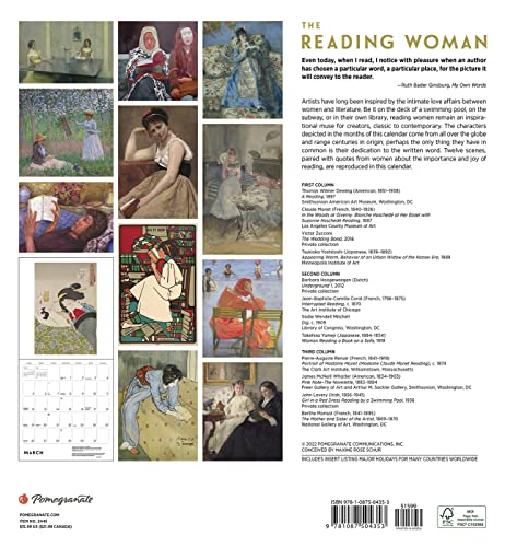 The Reading Woman 2023 Wall Calendar