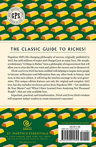 Think and Grow Rich: The Complete Original Edition Plus Bonus Material: (A GPS Guide to Life) (GPS Guides to Life)