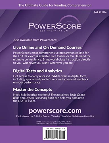 The PowerScore LSAT Reading Comprehension Bible