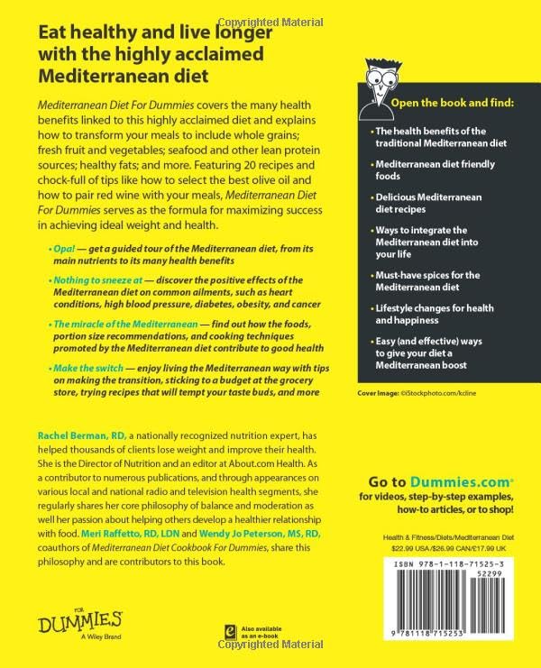 Mediterranean Diet For Dummies