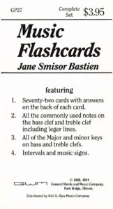 bastien music flashcards