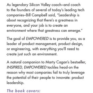 Empowered: Ordinary People, Extraordinary Products (Silicon Valley Product Group)