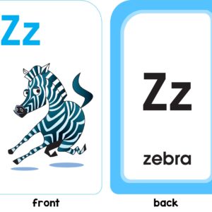 School Zone - Alphabet Fun Flash Cards - Ages 4 to 6, Preschool to Kindergarten, ABCs, Uppercase and Lowercase Letters, Spelling, and More