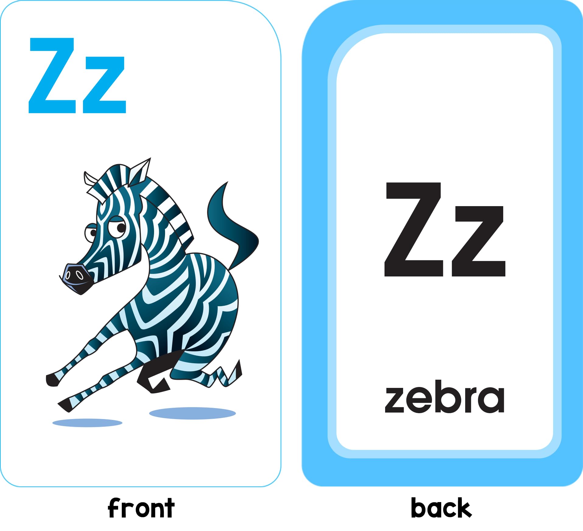 School Zone - Alphabet Fun Flash Cards - Ages 4 to 6, Preschool to Kindergarten, ABCs, Uppercase and Lowercase Letters, Spelling, and More